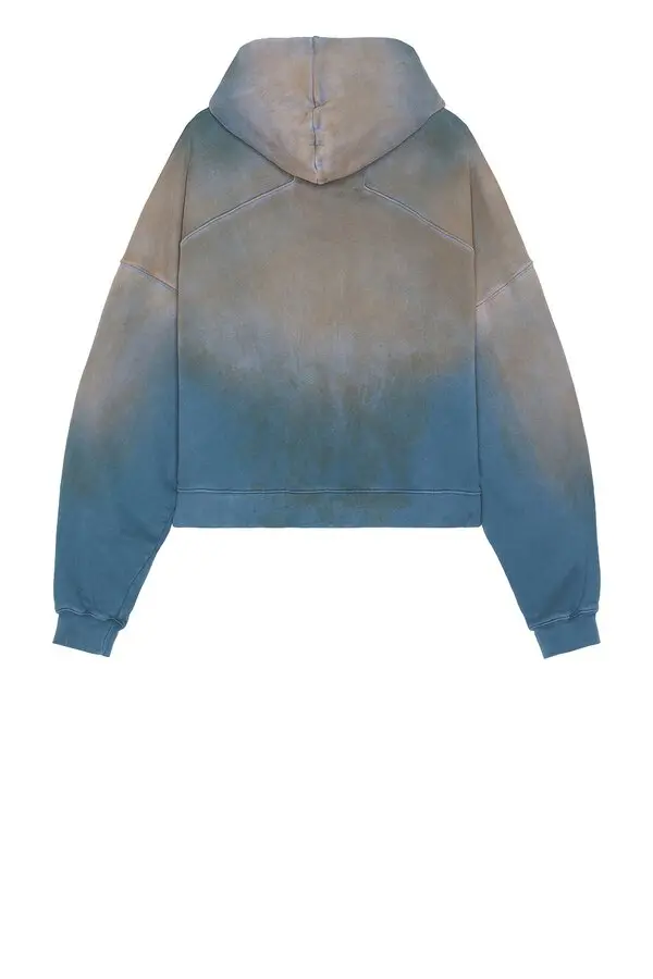 Rrr123 Inri Zip Hoodie In Baby Blue In Grail Blue - 40% Off